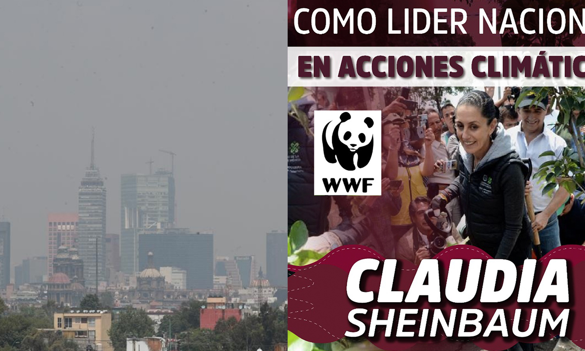 En plena contingencia, Sheinbaum presume premio por reducir CO2