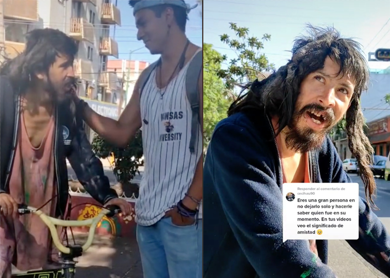 Joven descubre que su amigo se volvió vagabundo y lo ayuda a recuperarse