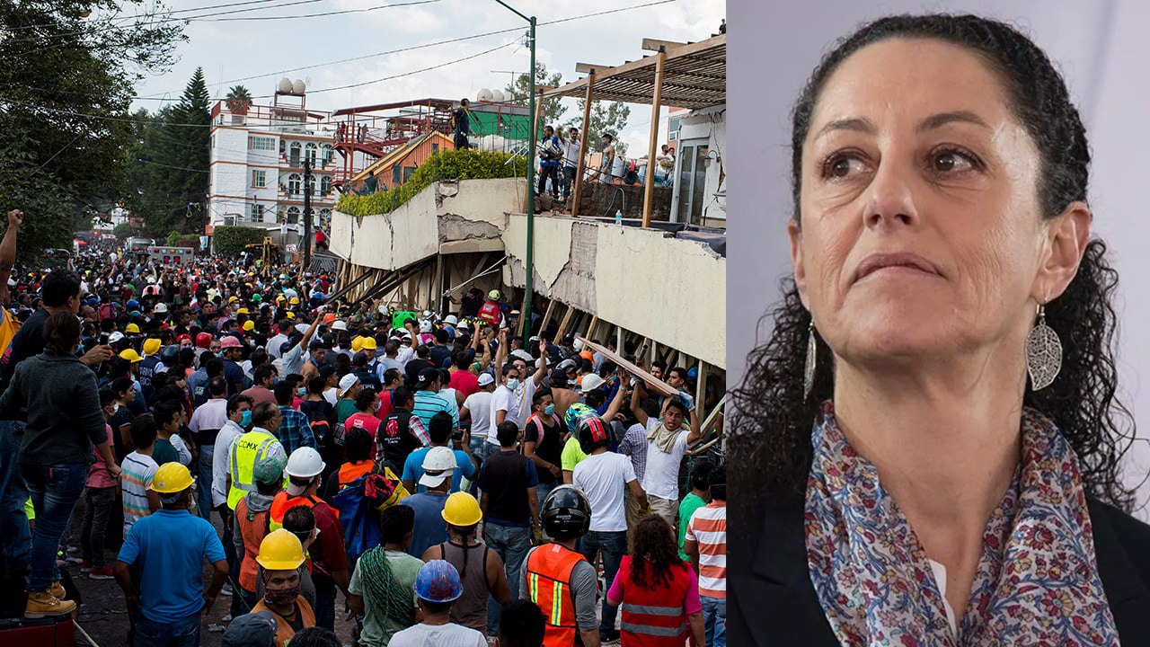 Claudia Sheinbaum se disculpa por tragedia del Colegio Rébsamen