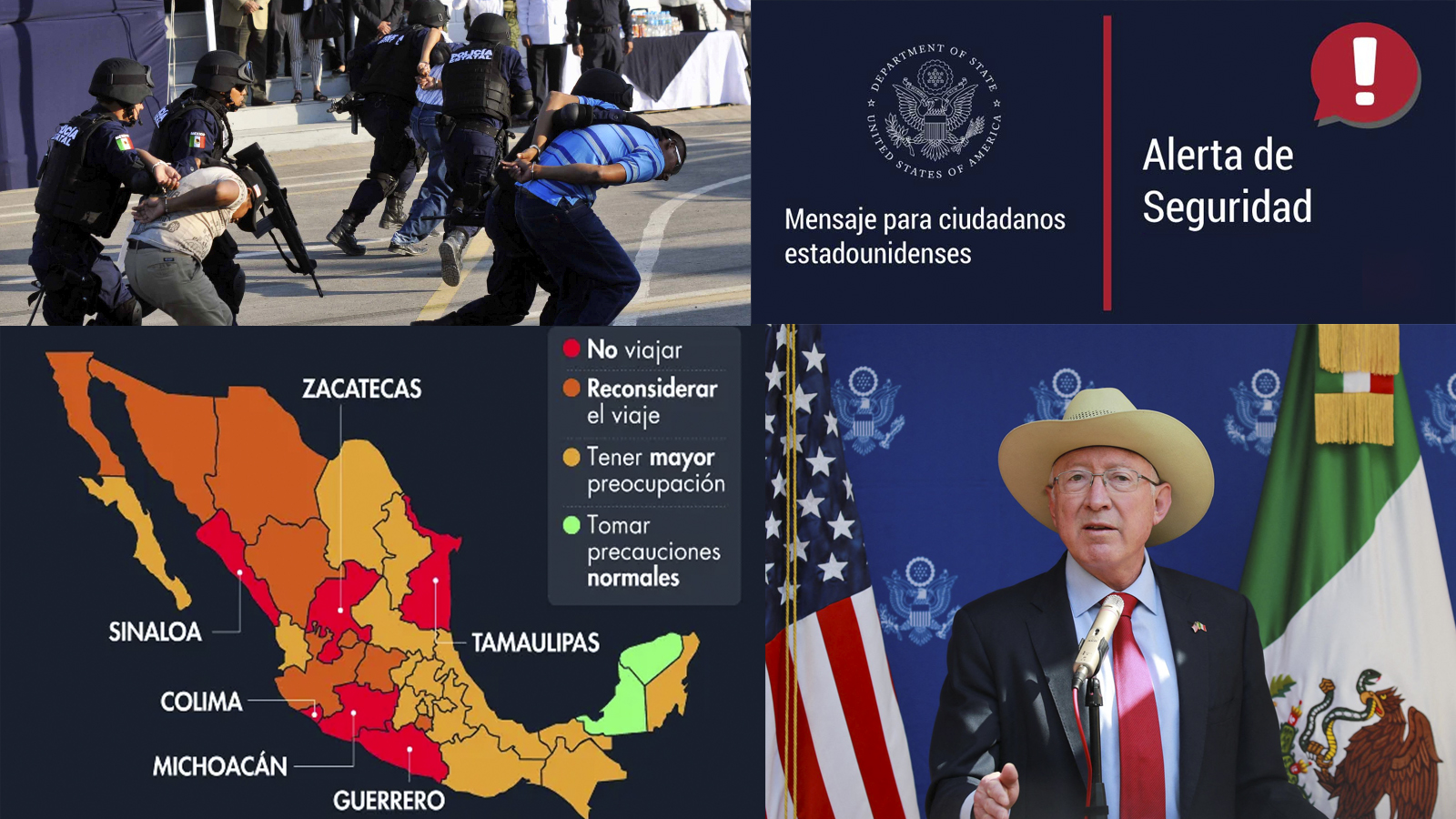 EEUU recomienda no viajar a México por crisis de violencia